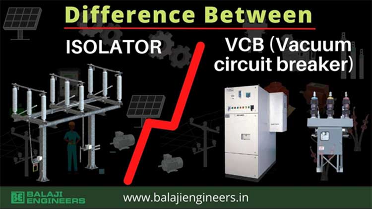 Difference between Offload Isolator and Vacuum Circuit Breaker